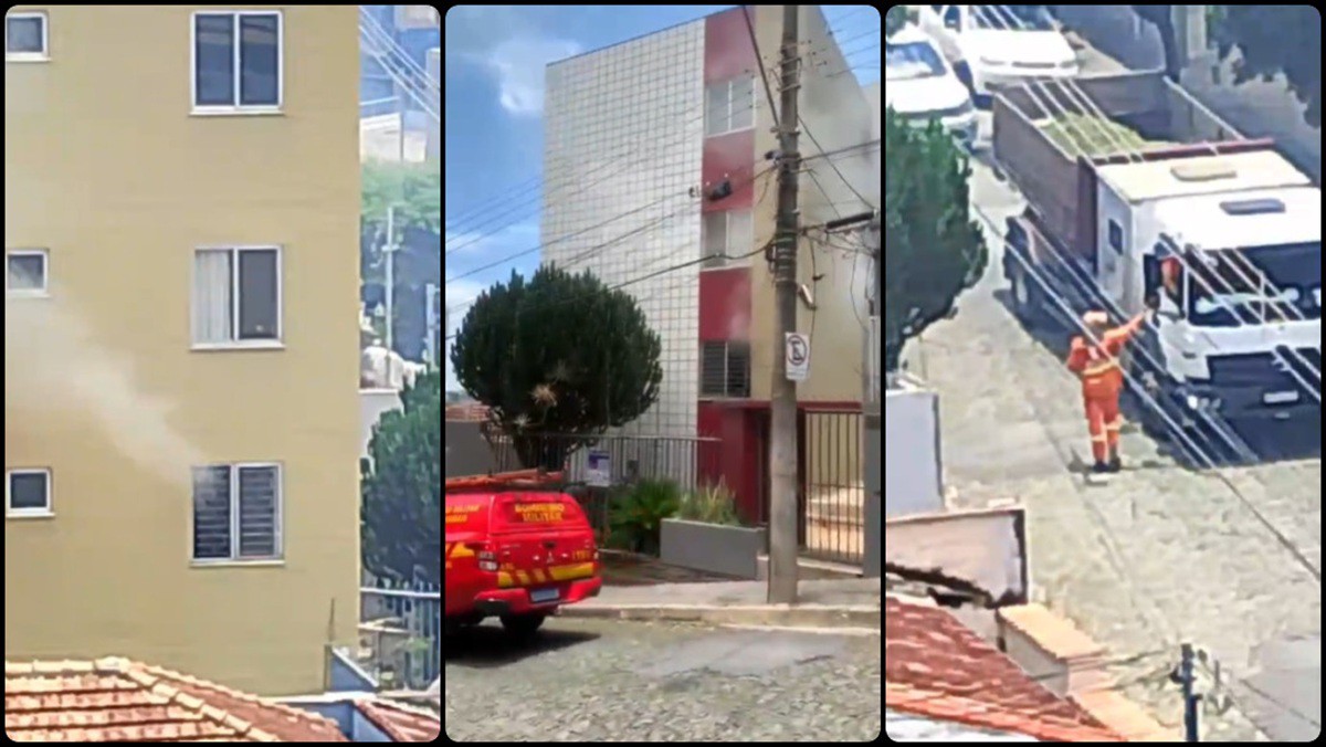 Dono de apartamento em chamas é resgatado por gari