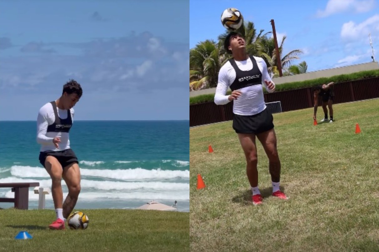 Descanso? Artilheiro do ano, Kaio Jorge treina nas férias