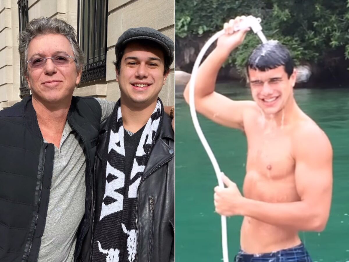 Boninho posta fotos raras de seu filho sem camisa e internautas elogiam ...