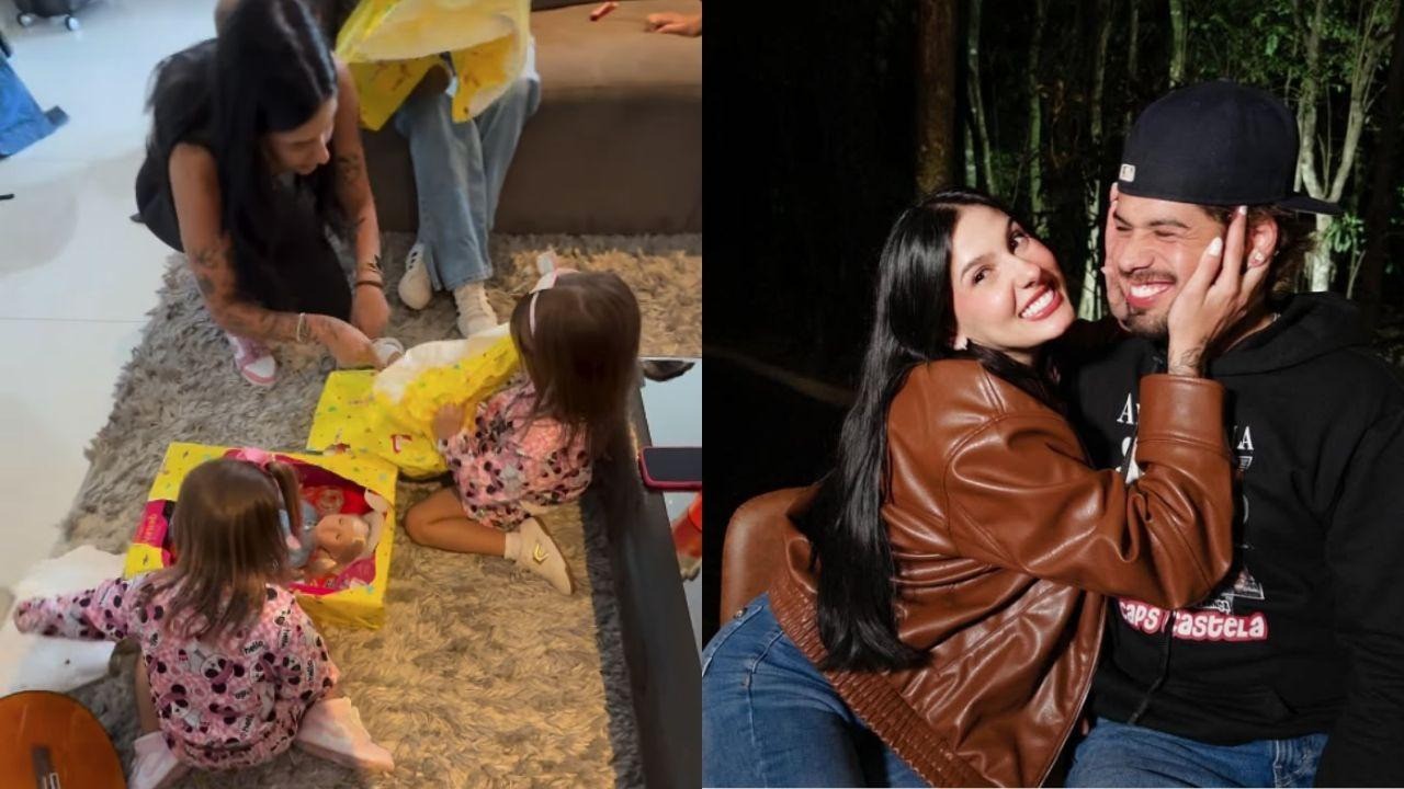 Ana Castela compra presentes para filhos de Zé Felipe e Virginia