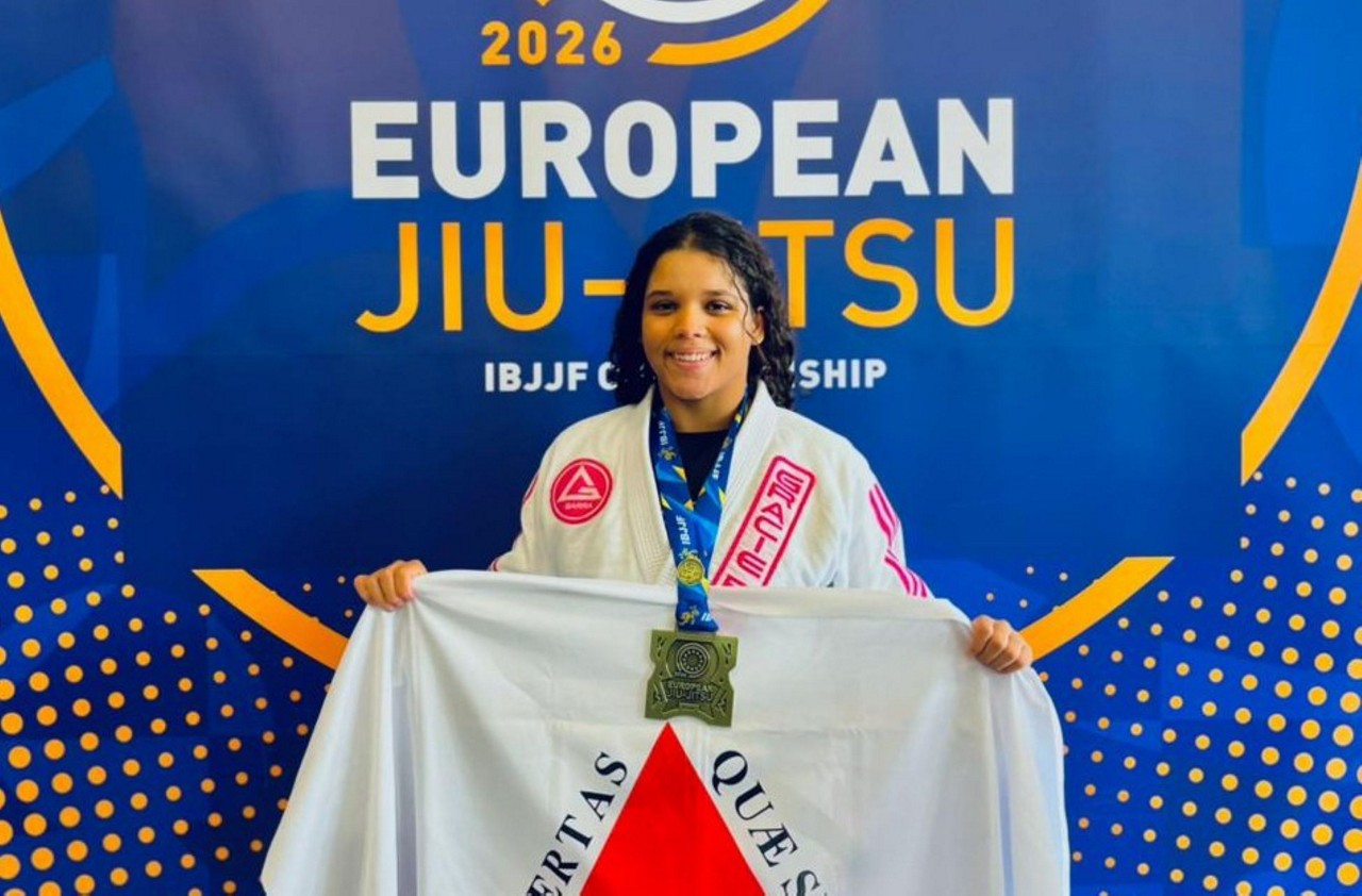 Atleta mineira é bronze no Campeonato Europeu de Jiu-Jitsu