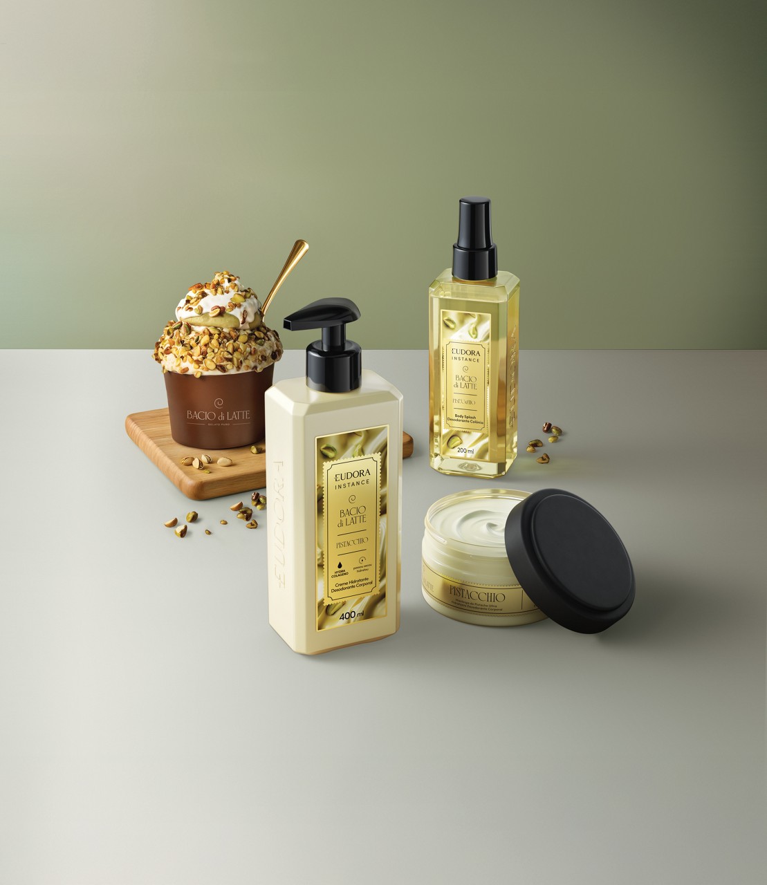 Eudora e Bacio di Latte lançam coleção inspirada em gelatos