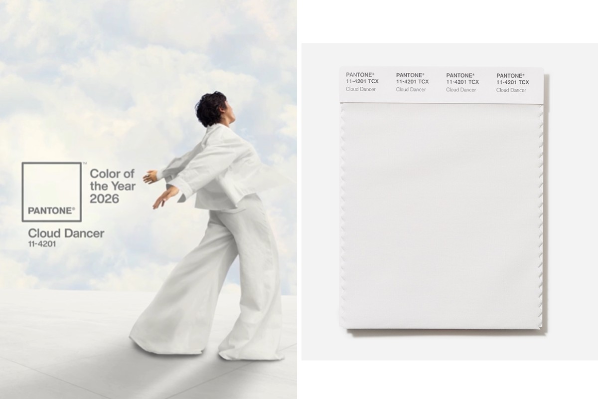 Pantone define "Cloud Dancer" como cor de 2026