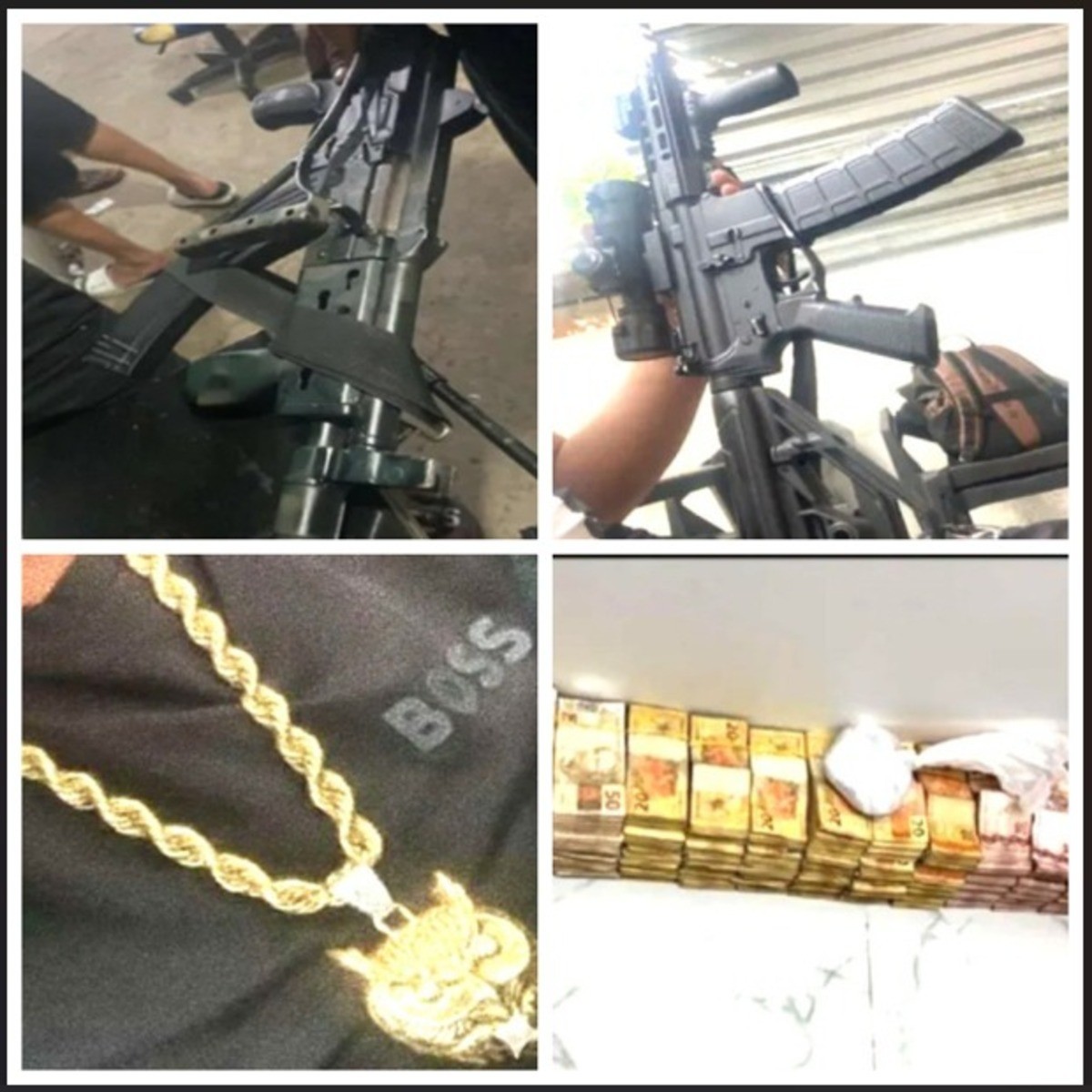 Criminosos de operação Contenção ostentavam nas redes sociais
